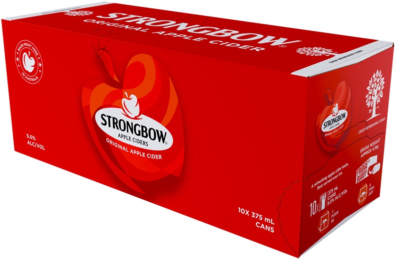 Strongbow Original Cider Can 375mL 10pk | First Choice Liquor Market