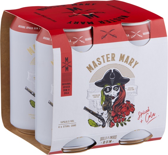 Master Mary Spiced Rum and Cola Can 375ml | First Choice Liquor