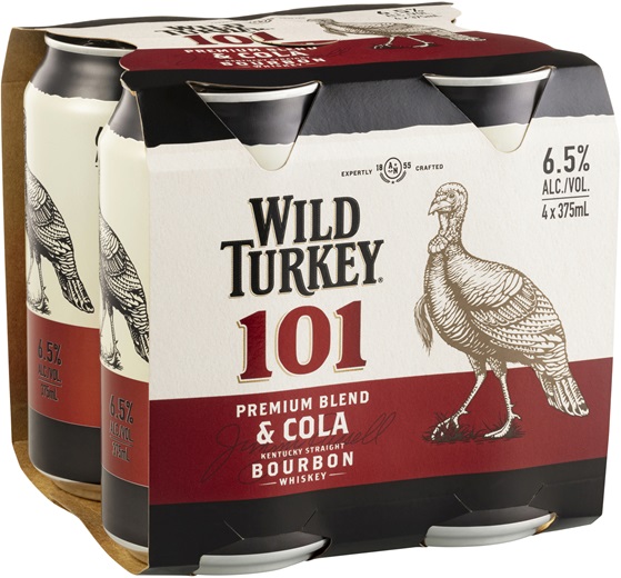 Wild Turkey & Cola 101 Can 375mL | First Choice Liquor Market